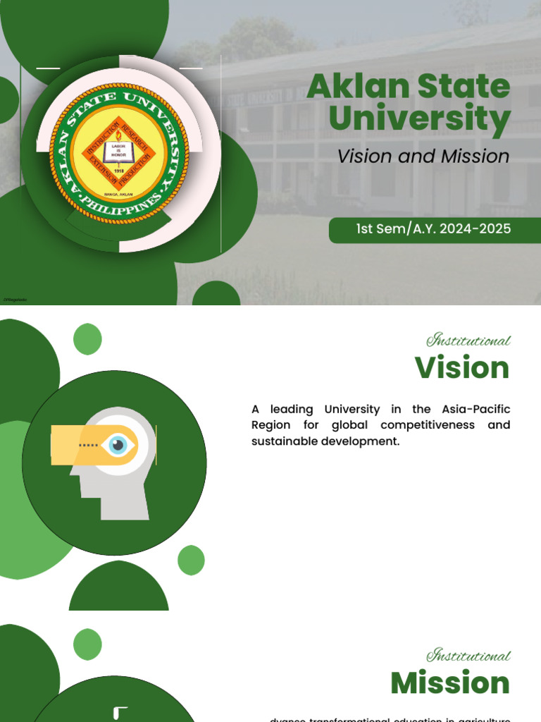 Aklan State University Vision & Mission 2024 | PDF