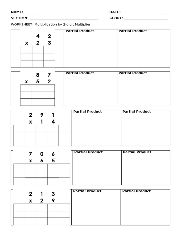 Multiplication by 2 | PDF