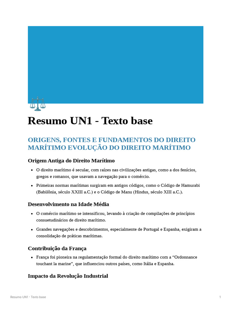 Resumo UN1 - Texto Base | PDF | Tratado | Nações Unidas