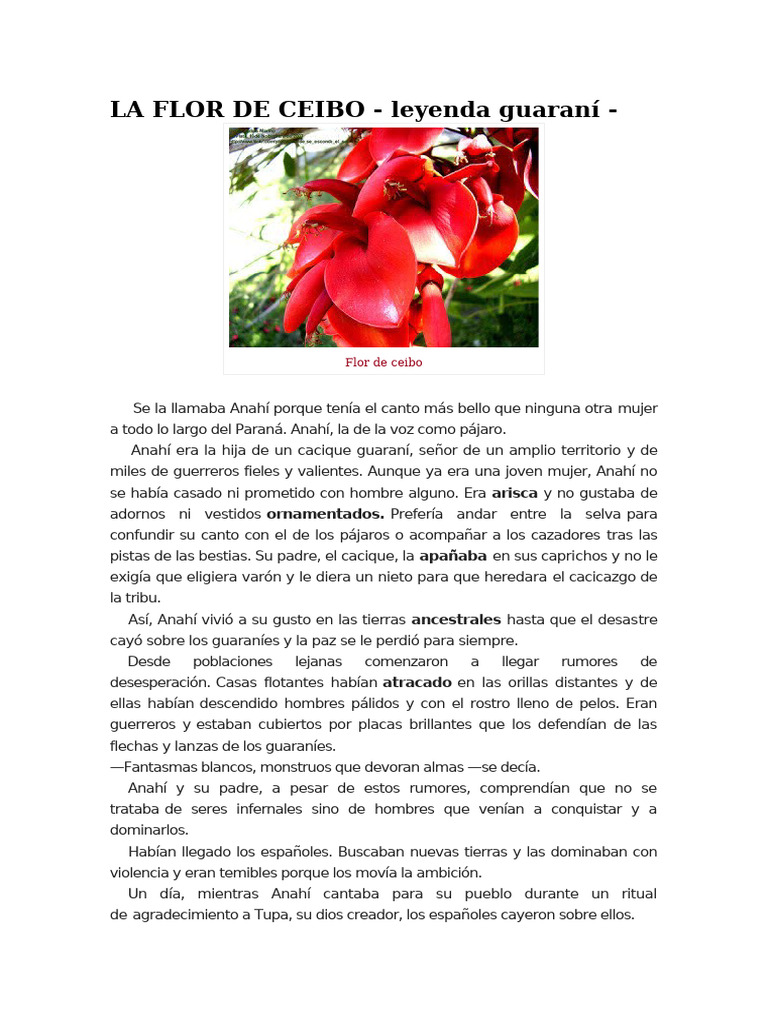 La Flor de Ceibo | PDF