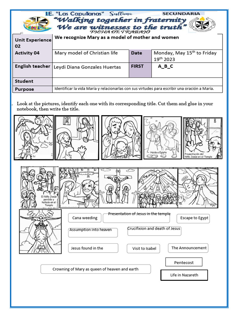 Worksheet Lyv .Monday 15 TH May - First. | PDF