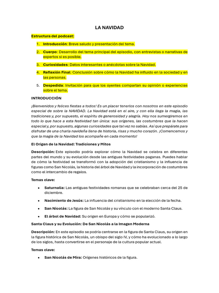 La Navidad | PDF | Navidad | Tradiciones navideñas