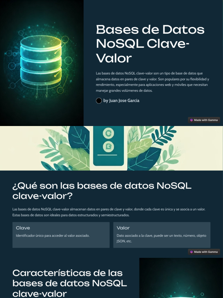 Bases de Datos NoSQL Clave-Valor | PDF | No Sql | Bases de datos
