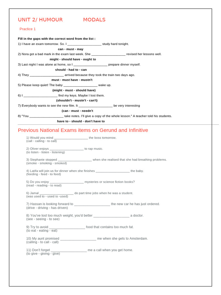 UNIT-2.odt-modals | PDF