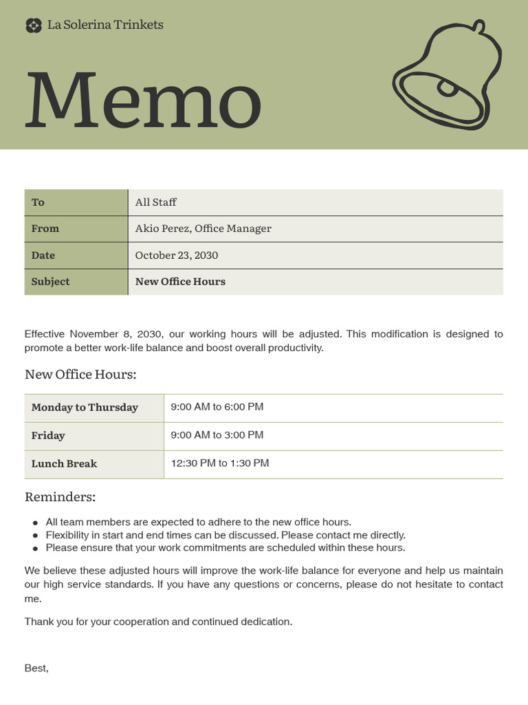 Internal Announcement | PDF