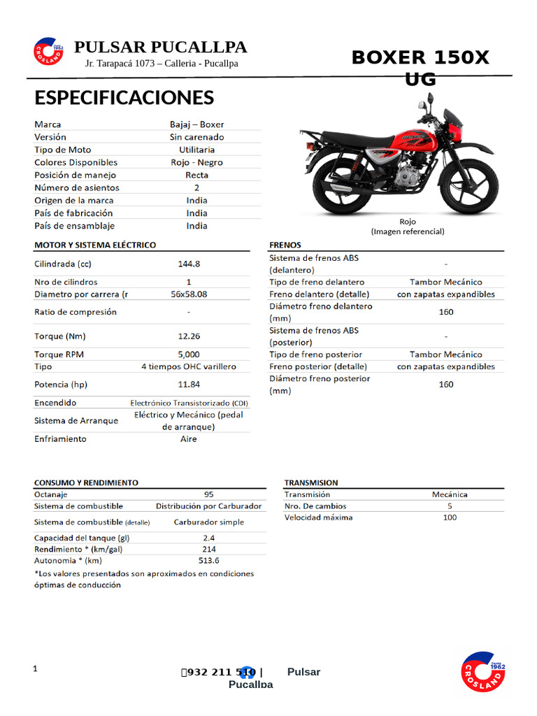Boxer 150 | PDF