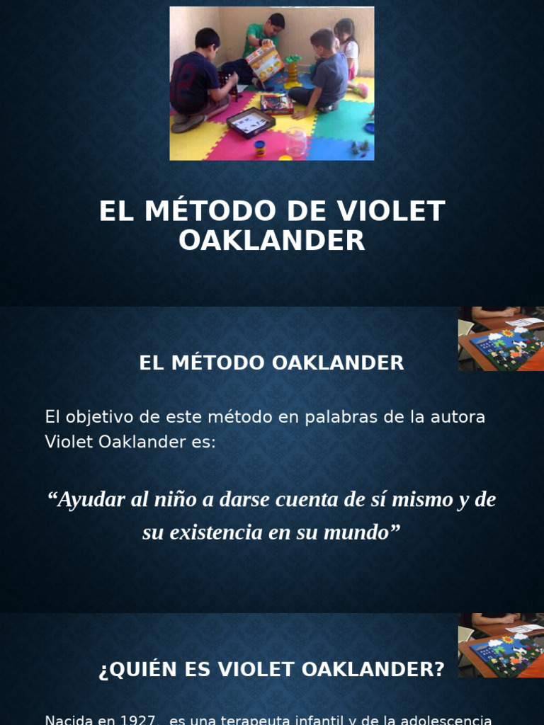 Método Oaklander en Terapia Infantil | PDF | Terapia Gestalt ...