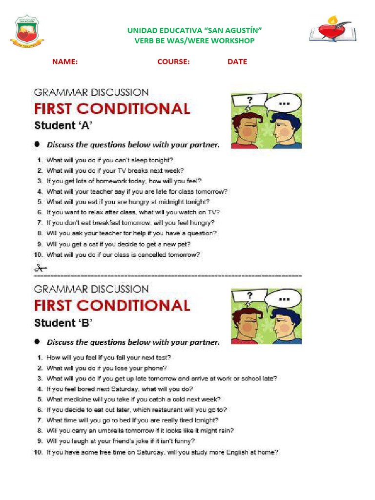 Worksheet 1st Conditional 10th | PDF