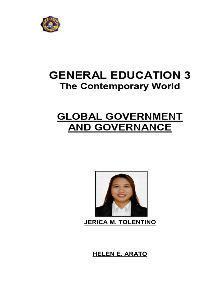GE3 (1) | PDF | Global Governance | Governance