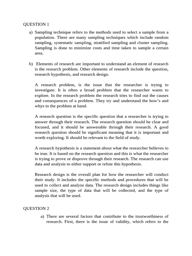 Applied Research Methods Prac Assignment 1 | PDF | Sampling (Statistics ...