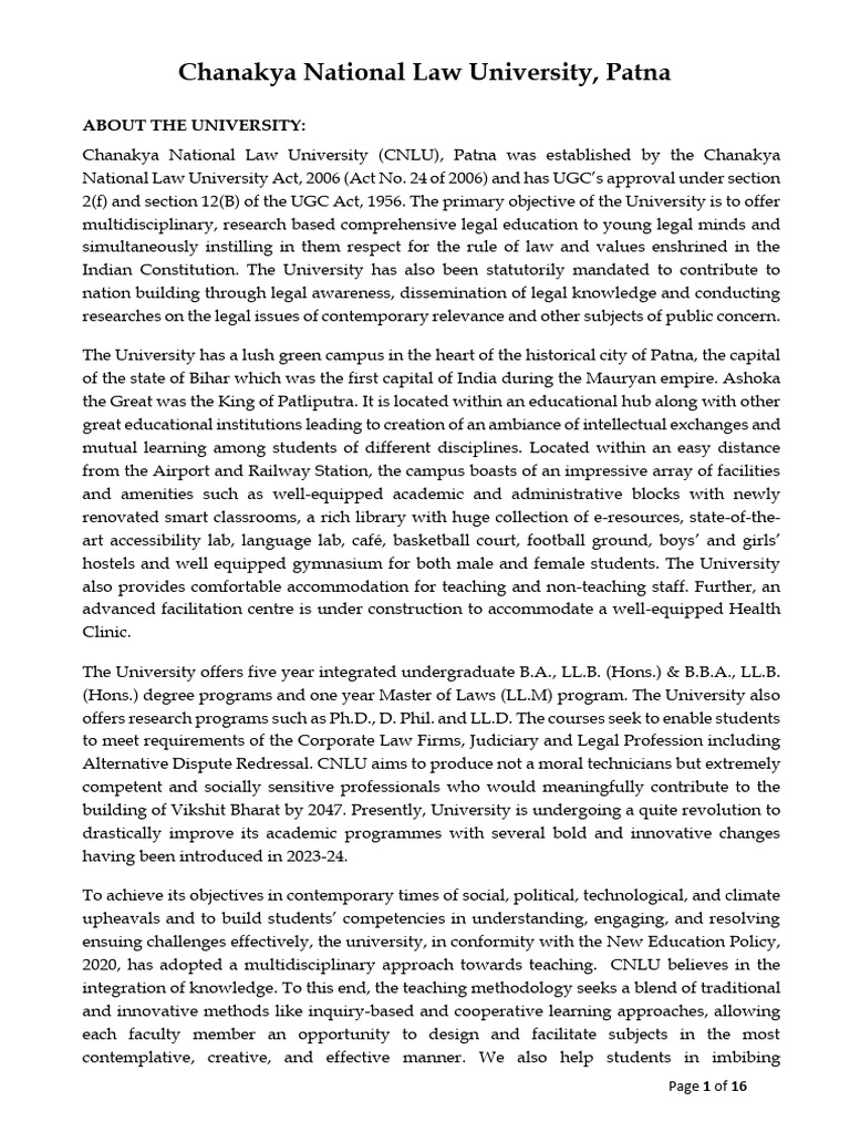 CNLU | PDF | Justice | Crime & Violence