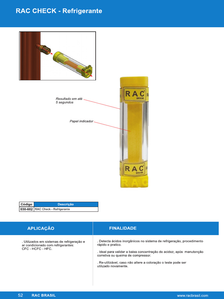 Rac Check Refrigerante - Rac Brasil 2024 | PDF