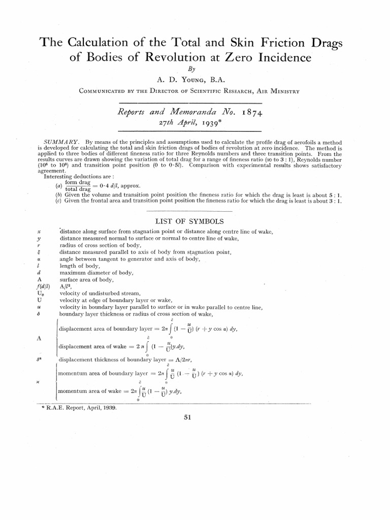 Total and Skin Friction Drag Analysis | PDF | Boundary Layer | Drag ...