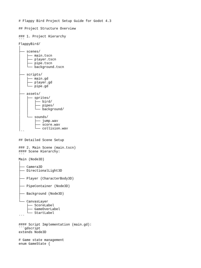 flappy_bird_godot_setup_guide | PDF | Computer Programming