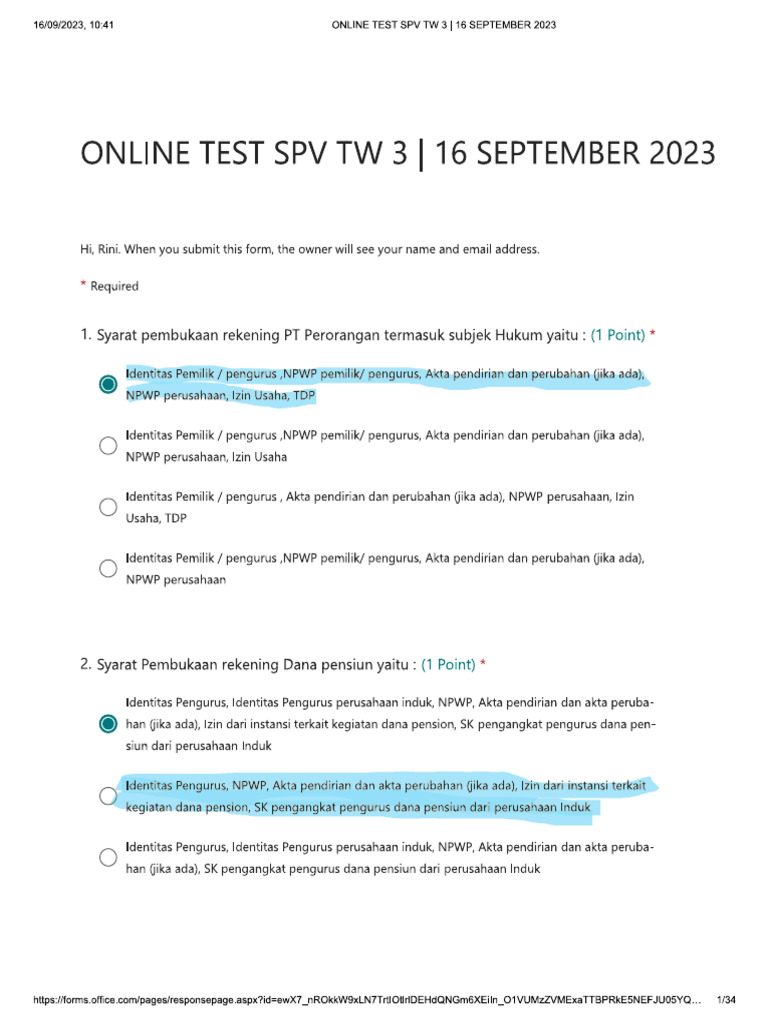 Soal SPV | PDF