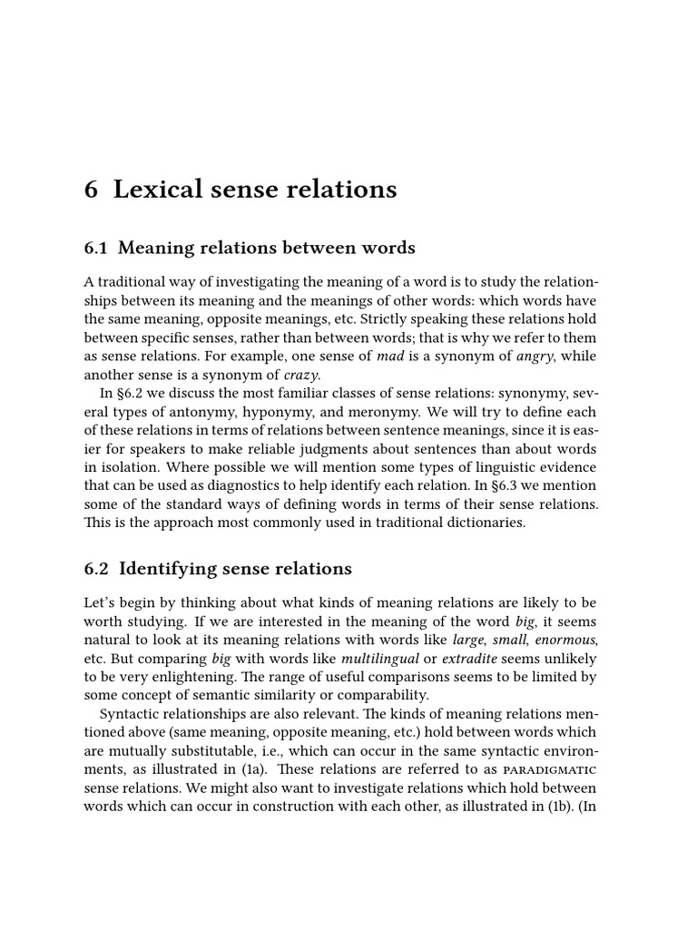 Chapter 3, Reading Material | PDF | Semantics | Language Mechanics