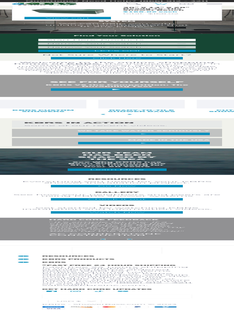 Ready To Tile Shower Bases & Pans - ADA, Shower, Bathroom KBRS, Inc ...