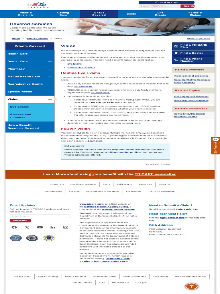 Vision Tricare | PDF | Health Care | Medicine