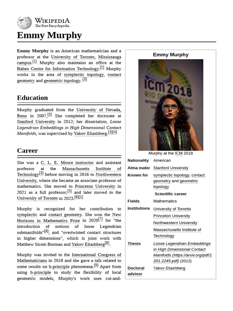 Emmy_Murphy | PDF | Geometry | Topology