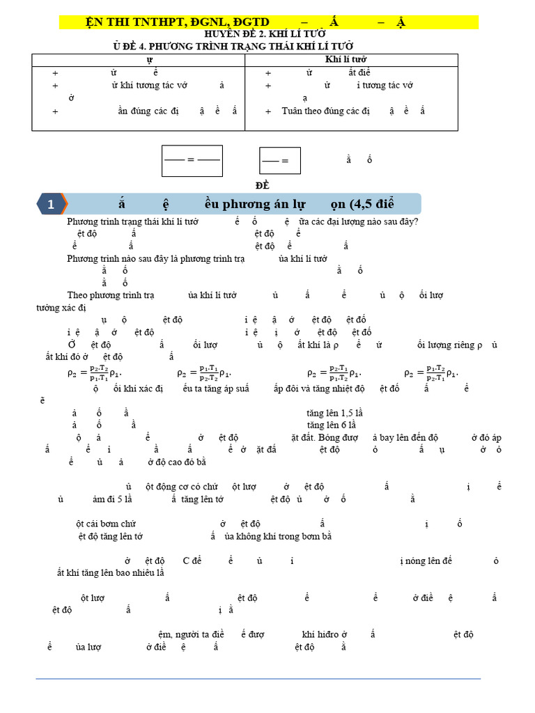 Phương Trình TR NG Thái 2 | PDF