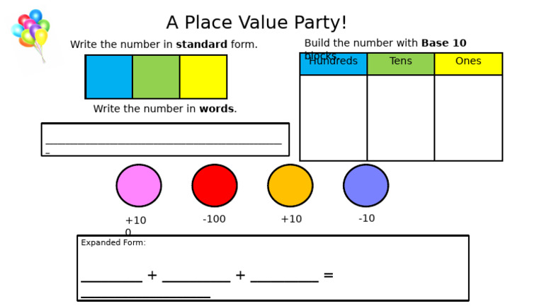 Place Value Party | PDF