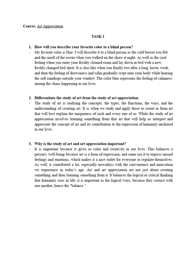 Art App - Task 1 | PDF