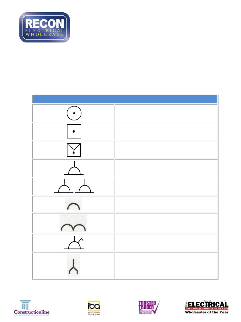 Electrical Symbols Guide Color | PDF | Relay | Switch