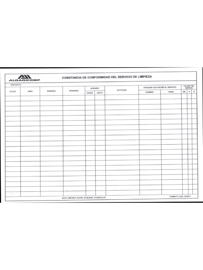 Hoja Reporte | PDF