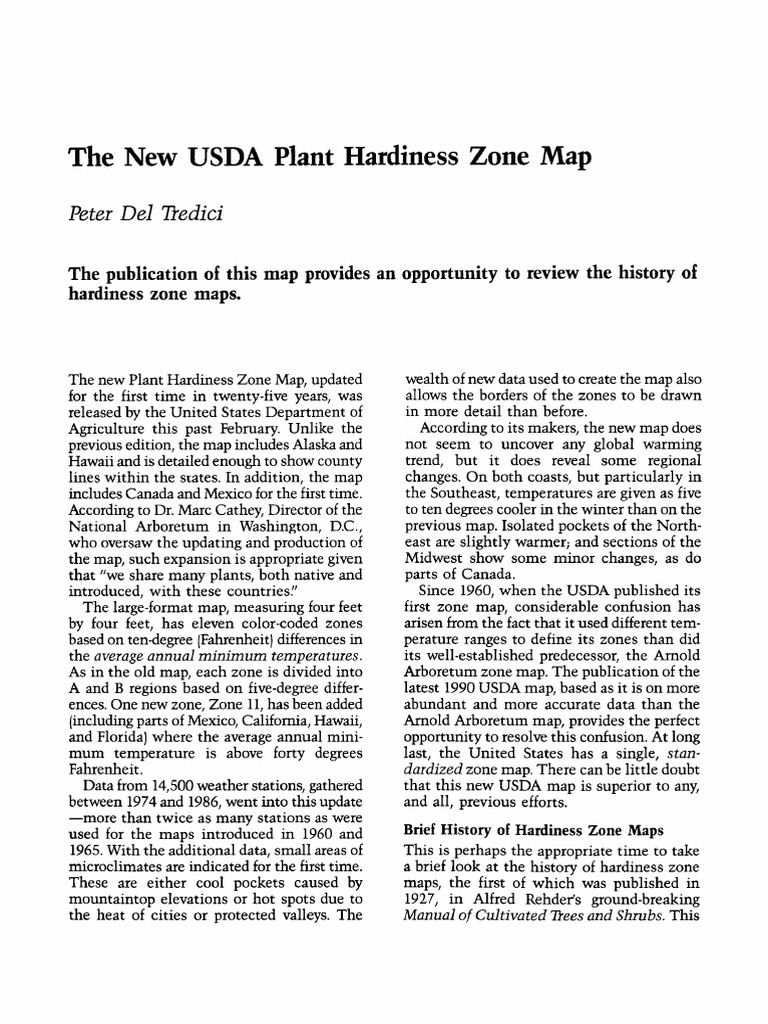 b68 - 1990 50 3 The New Usda Plant Hardiness Zone Map | PDF | Botany ...
