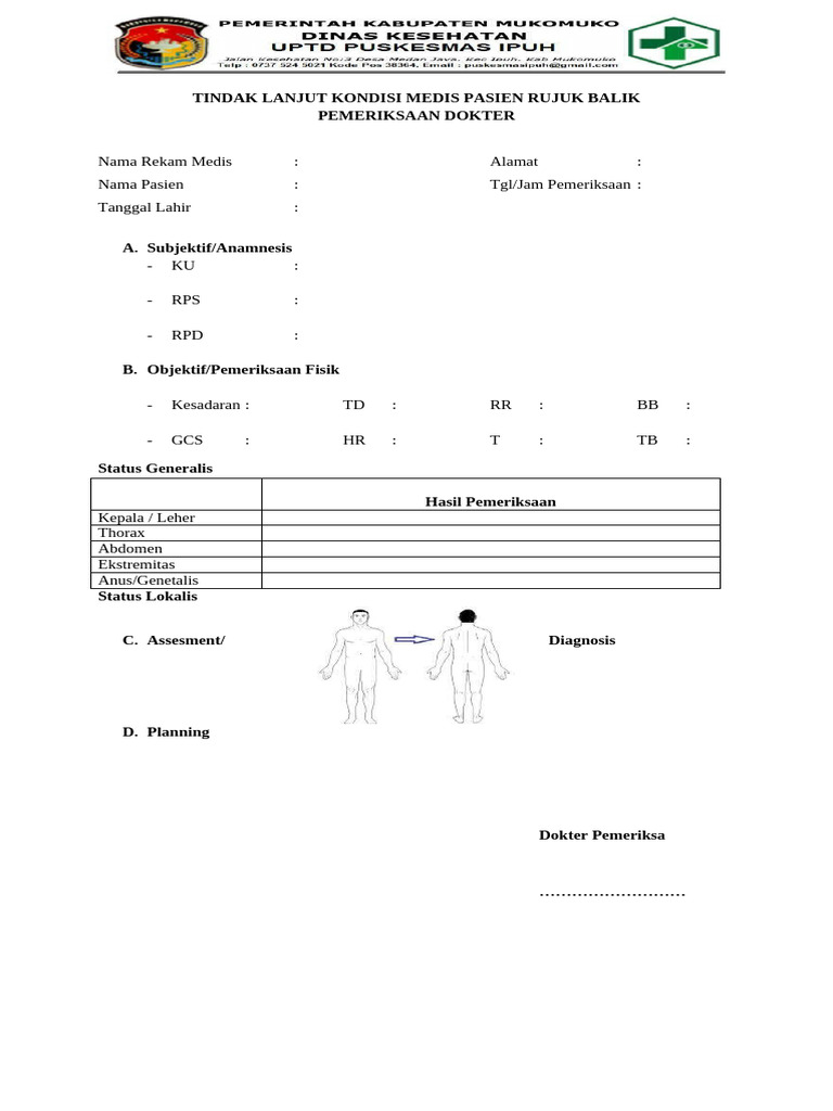 Tindak Lanjut Kondisi Medis Pasien Rujuk Balik | PDF