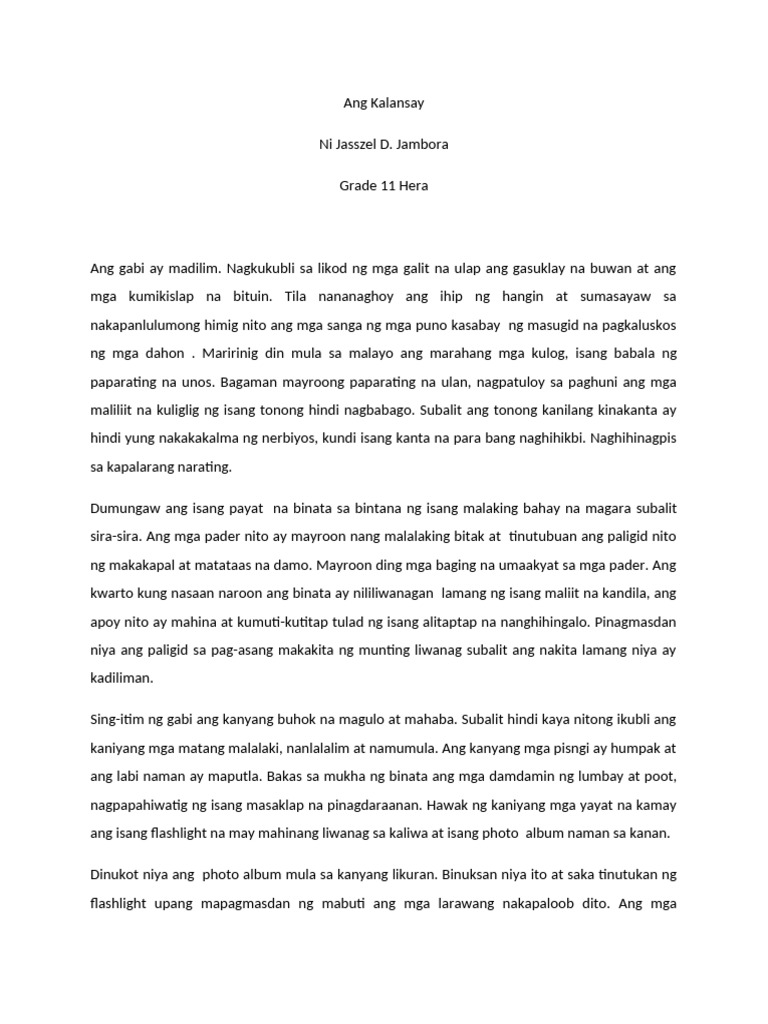 Ang Kalansay-WPS Office | PDF