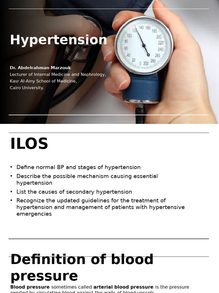 Hypertension.4th Year | PDF | Hypertension | Blood Pressure