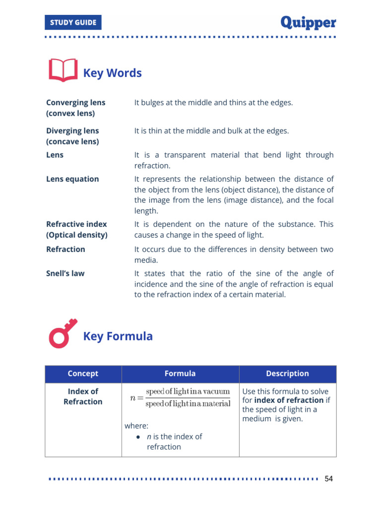 Understanding Lenses and Refraction | PDF | Refraction | Refractive Index