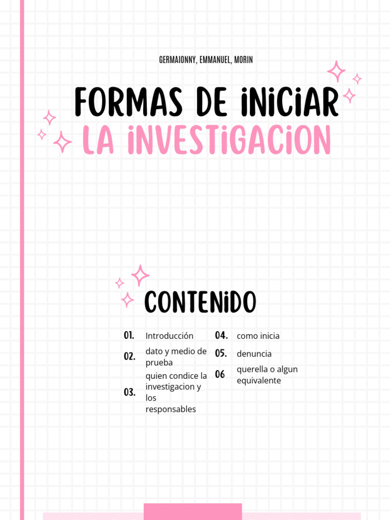 Presentación Proyecto Libreta Creativo Doodle Rosa_20240927_082951_0000 | PDF | Queja | Crímenes