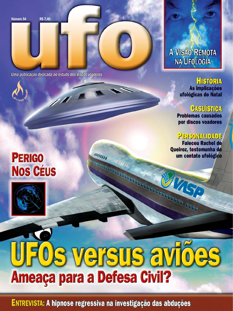 Revista UFO N. 094 - UFOs Versus Aviões | PDF | Ufologia | Objeto voador não identificado