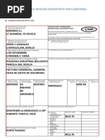 Modelo de Carta de Porte CMR | PDF