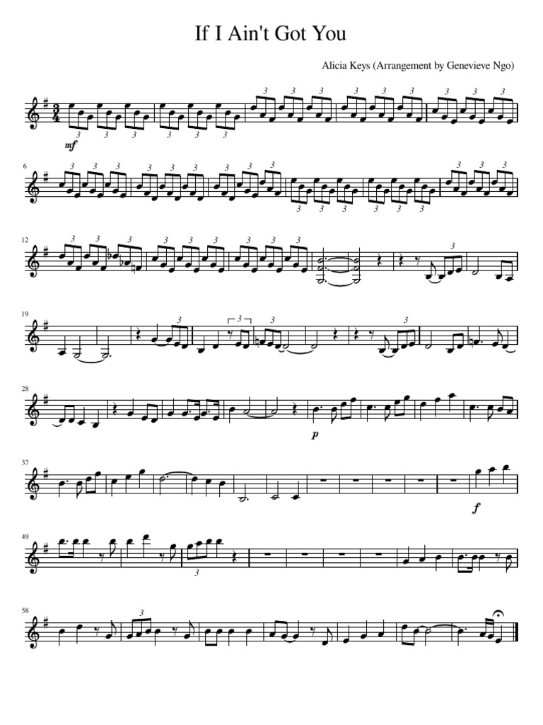 If I Aint Got You - Alicia Keys | PDF | Songs Written