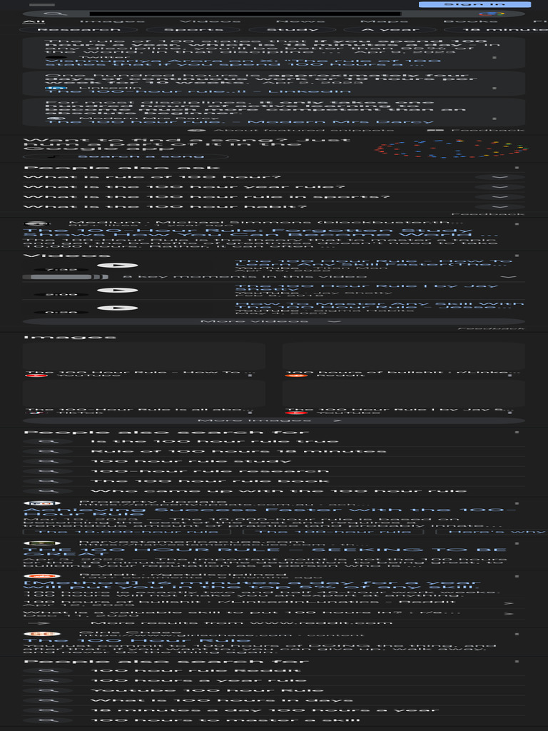 100 Hour Rule - Google Search | PDF