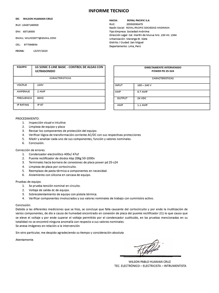 Inf Tec | PDF | Rectificador | voltaje