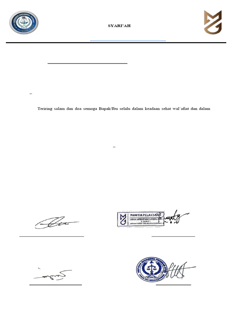 Surat Izin Dosen Panitia Pelaksana LKMB 2024 (1) .! (1) - 2 | PDF