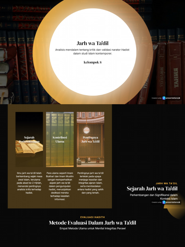 Understanding Jarh Wa Ta'dil - A Framework For Evaluating Hadith ...