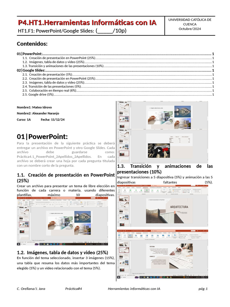 4. PRAC4_HT4_HICIA_POWER_POINT_GSLIDES_2.5p | PDF | Microsoft PowerPoint | Empresas de software ...