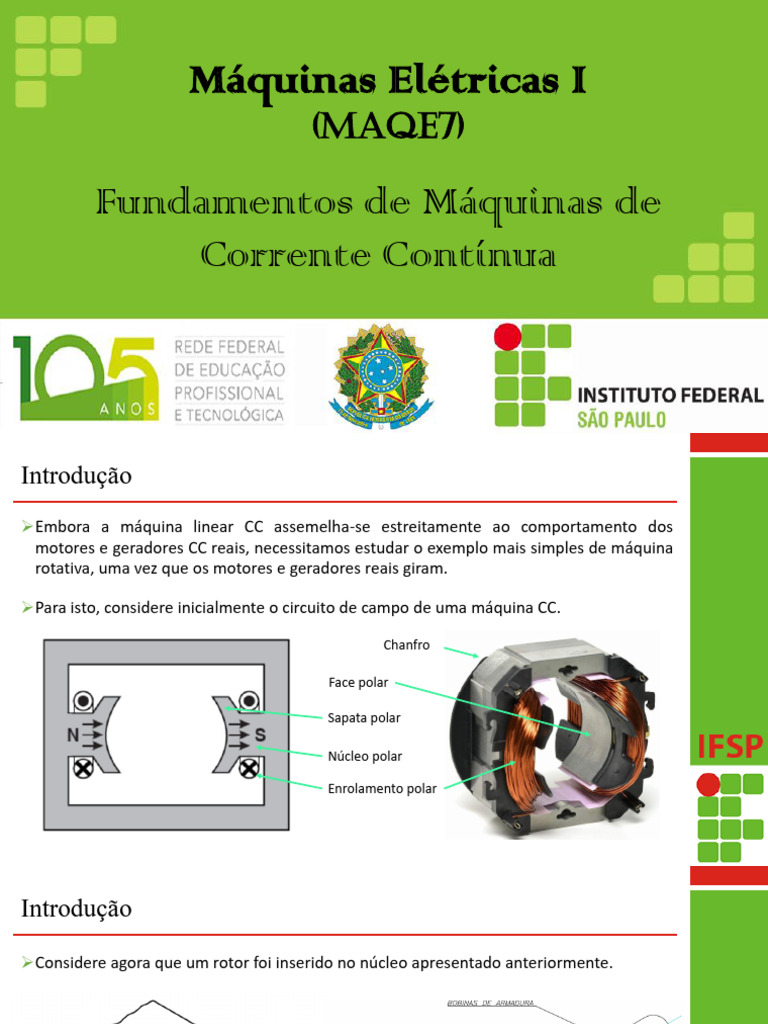 Aula 4-Fundamentos MCC P2 | PDF | Magnetismo | Motor elétrico