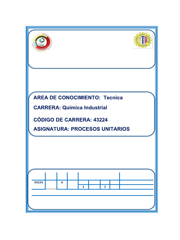 Procesos Unitarios | PDF | Ingeniería Química | Químico