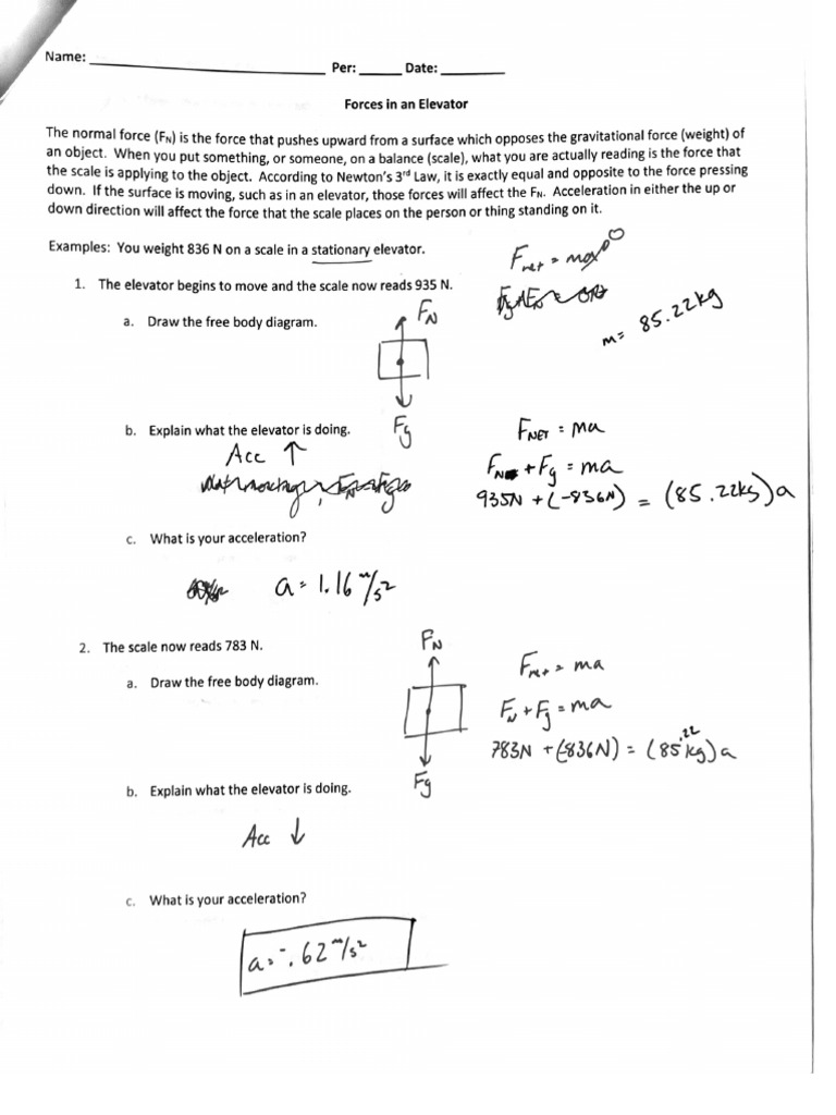 Elevator Problems Key P3 4 (1) | PDF