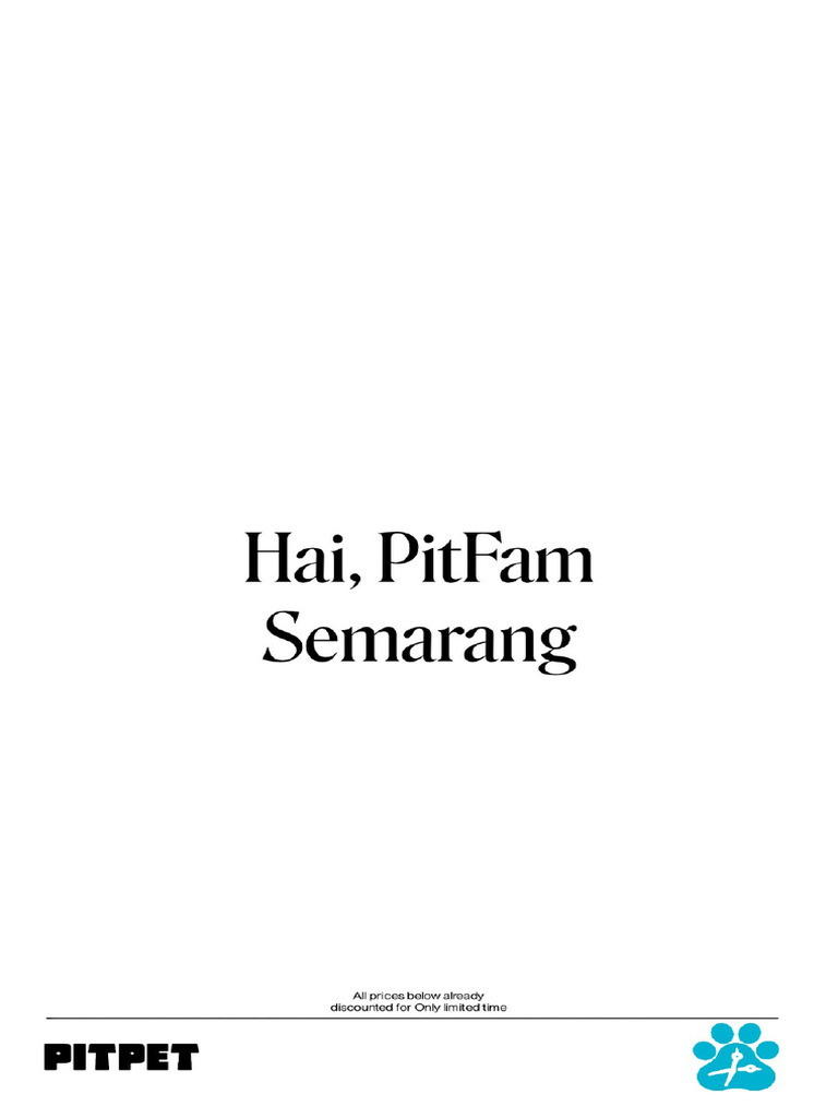 Pitpet Grooming Studio Semarang Pricelist | PDF