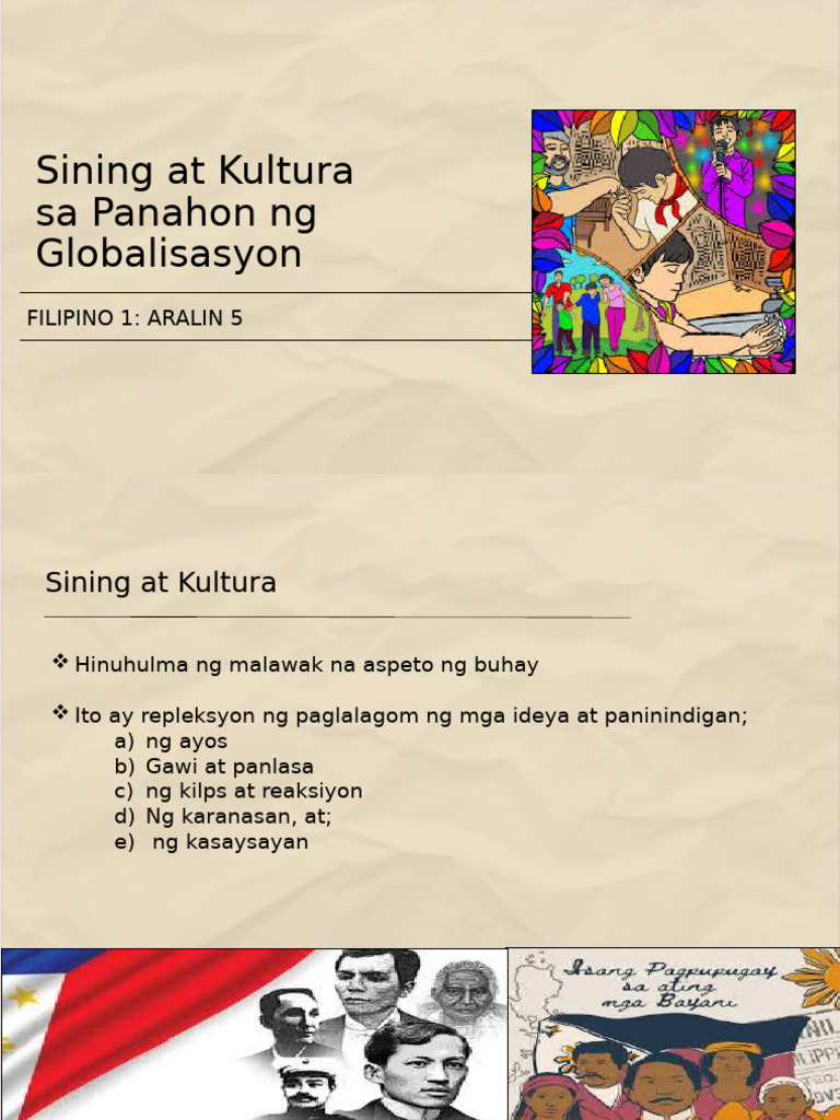 Sining at Kultura NG Pilipinas | PDF