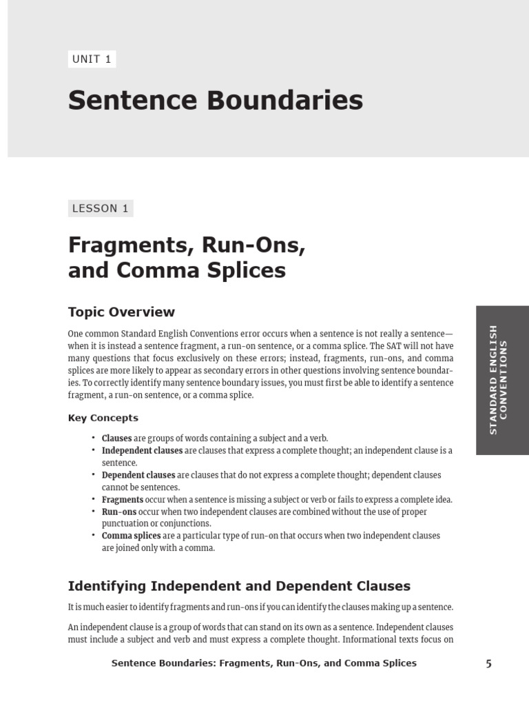 M RW LA3 U1 Sentence Boundaries (3) | PDF | Solar Flare