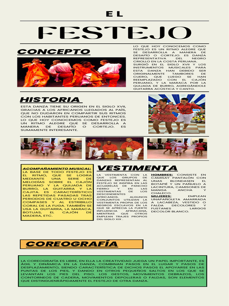 Festejo: Ritmo y Tradición Afroperuana | PDF | Bailes | Musica Latinoamericana