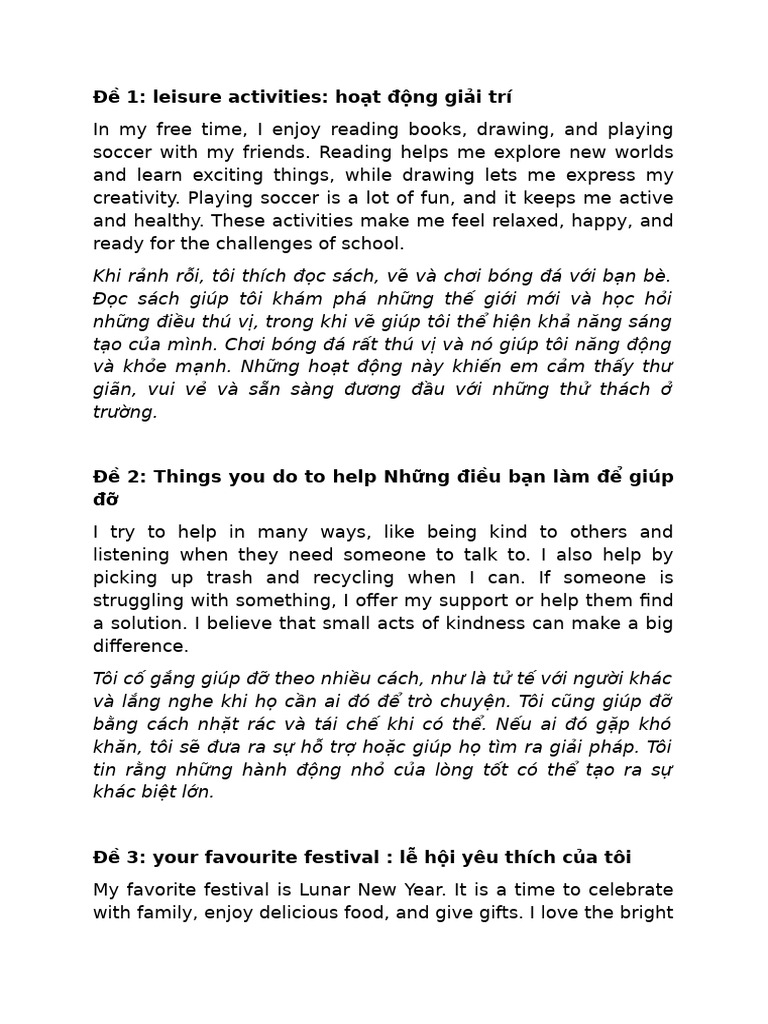 Speaking 8 hk1 | PDF